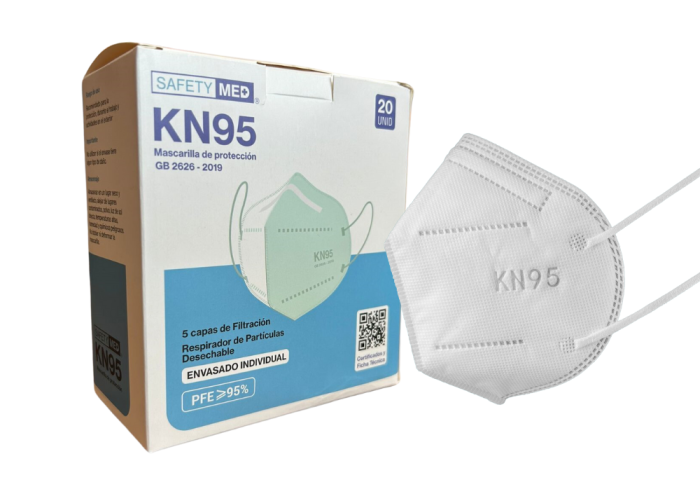 MASCARILLAS KN95 SAFETY MED CAJA 20 UN. - ALL STORE CHILE